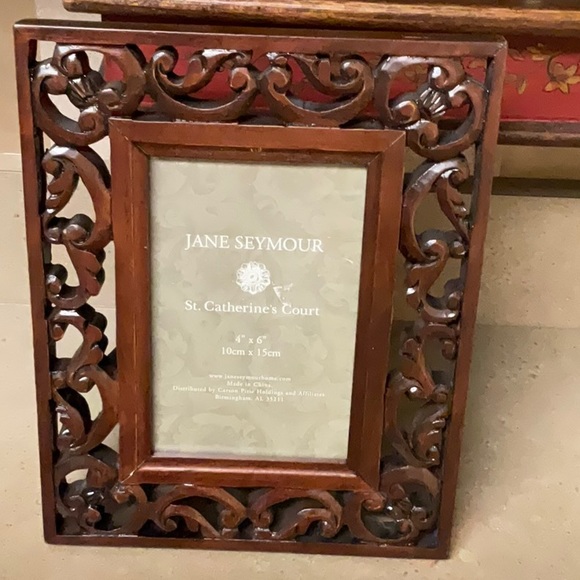 Jane Seymour | Accents | Brand New Wooden Cut Work Frame 4 X6 Photo ...
